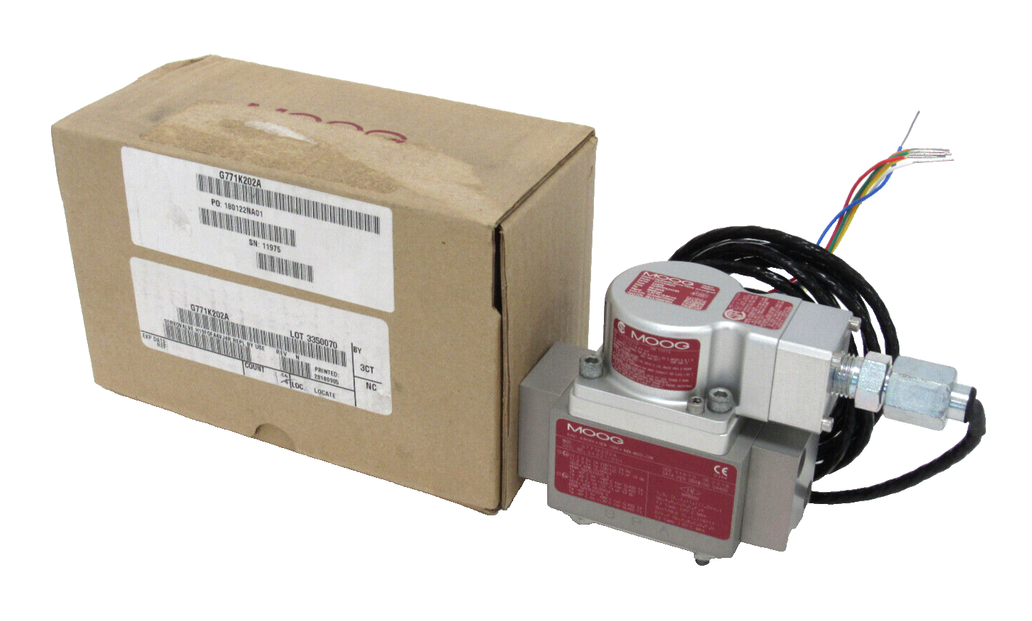 NEW MOOG G771K202A SERVO VALVE - SB Industrial Supply, Inc.