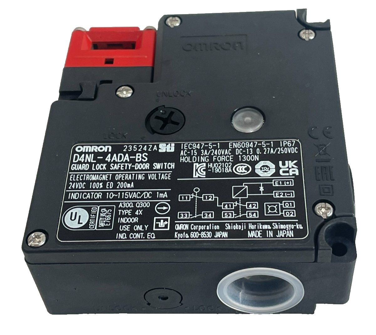 NEW OMRON D4NL-4ADA-BS SAFETY DOOR SWITCH D4NL4ADABS - SB Industrial ...