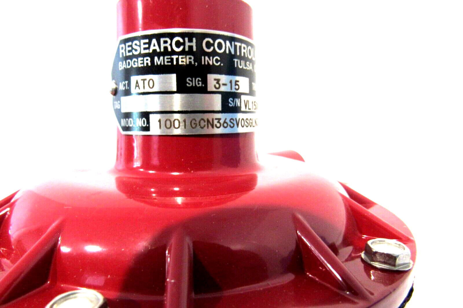 NEW RESEARCH CONTROLS BADGER INC. METER 1001GCN36SV0SGLN36 VALVE - SB ...