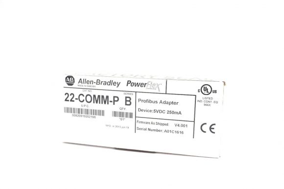 NEW SEALED ALLEN BRADLEY 22-COMM-P PROFIBUS ADAPTER 22COMMP SERIES B ...