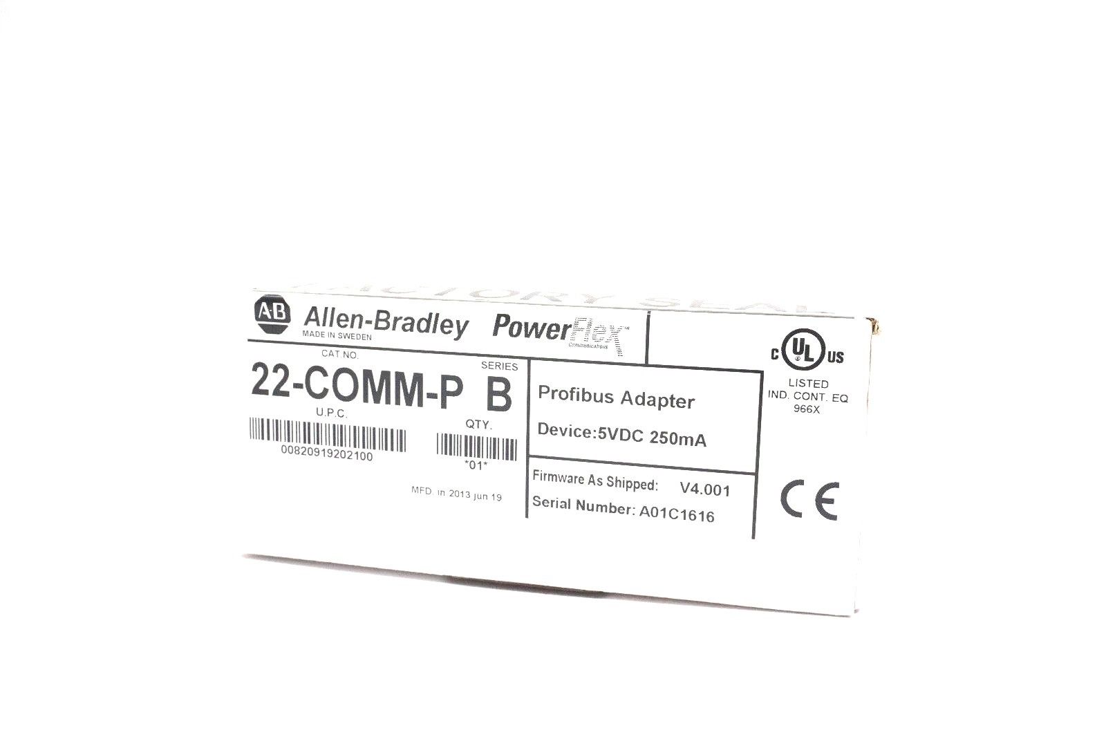 NEW SEALED ALLEN BRADLEY 22-COMM-P PROFIBUS ADAPTER 22COMMP SERIES B ...