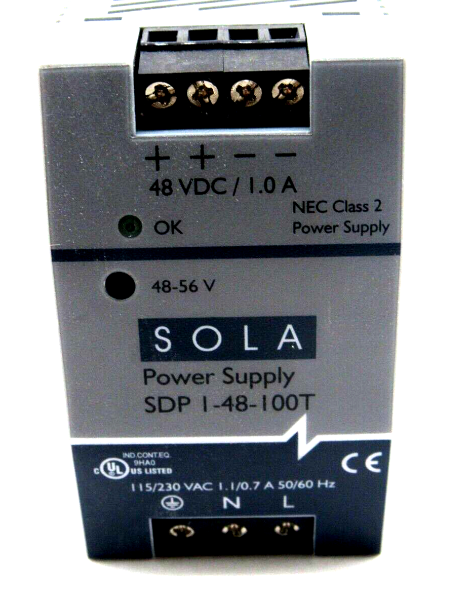 NEW SOLA SDP1-48-100T POWER SUPPLY SDP148100T - SB Industrial Supply, Inc.