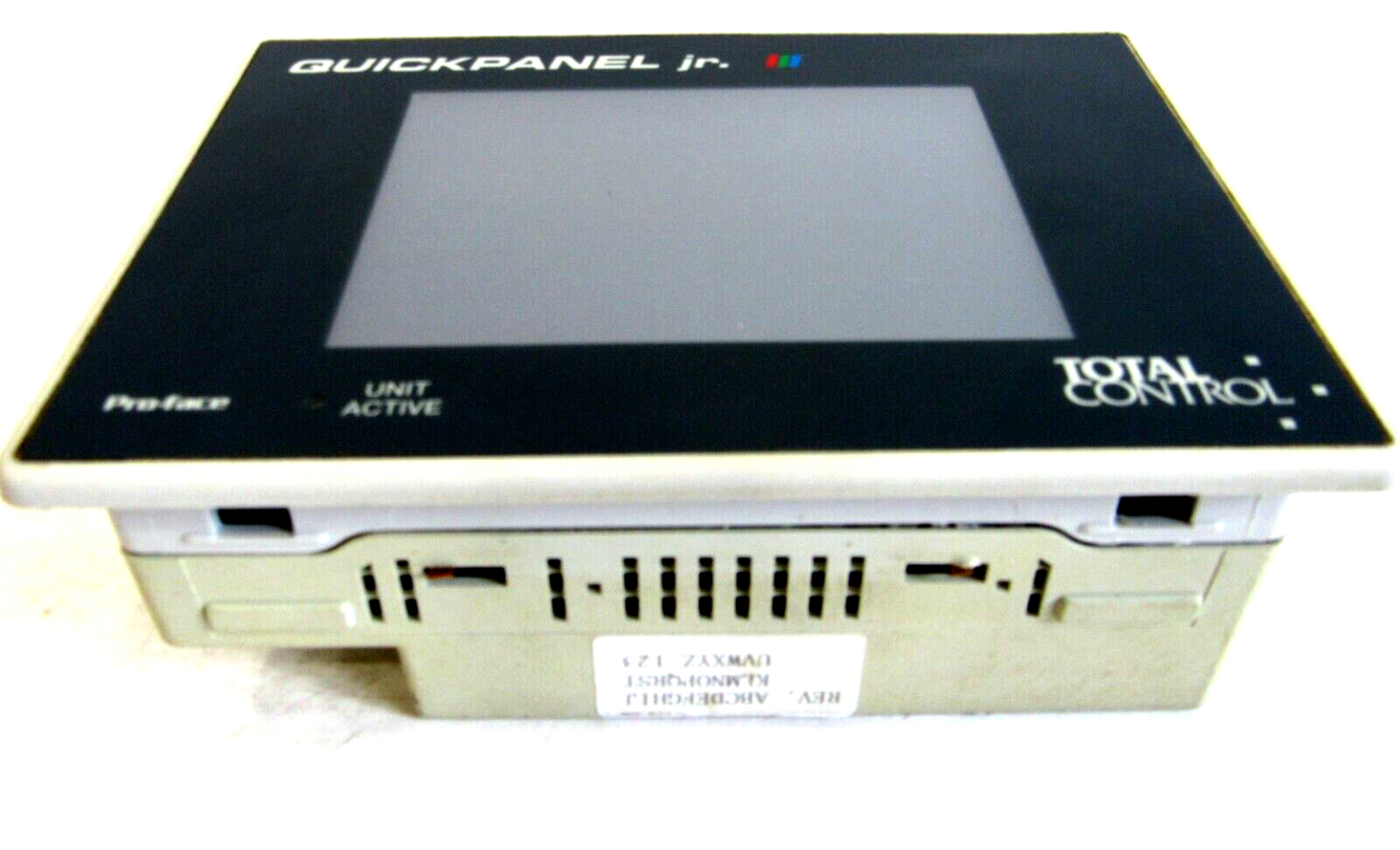 REPAIRED TOTAL CONTROL QPJ2D100S2P QUICK PANEL JR. - SB Industrial ...