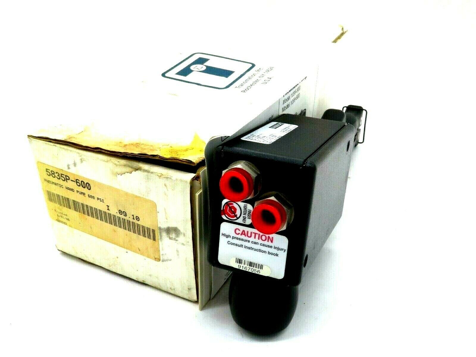 NEW TRANSMATION INC. 1099-600 PNEUMATIC HAND PUMP 600PSI 5835P-600 ...