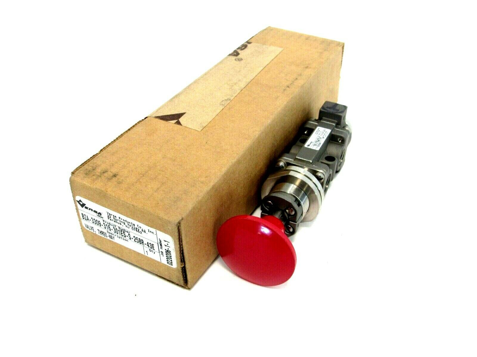 NEW VERSA BIA-3309-316-301ES-S-25BR-43E THREE WAY VALVE ...