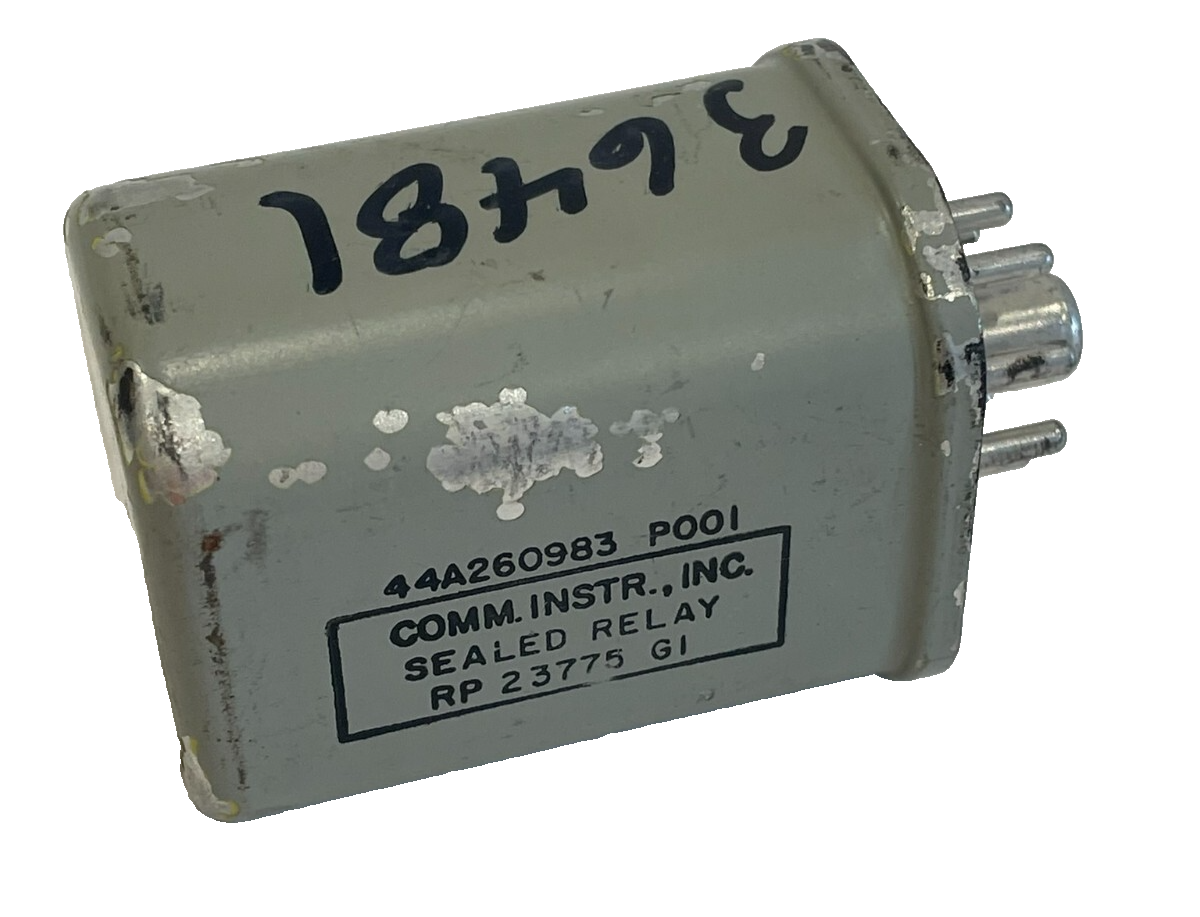 USED COMMERCIAL INSTRUMENTS 44A260983 SEALED RELAY RP 23775 GI - SB ...