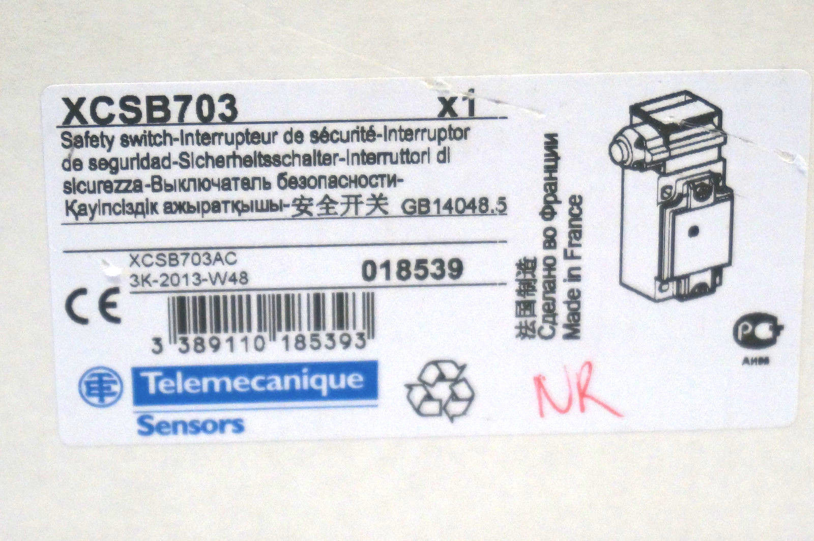 14 NEW TELEMECANIQUE XCSB703 SAFETY SWITCHES – SB Industrial Supply, Inc.