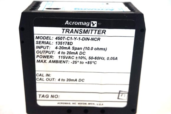 USED ACROMAG 450T-C1-Y-1-DIN-NCR TRANSMITTER 450TC1Y1DINNCR - SB ...
