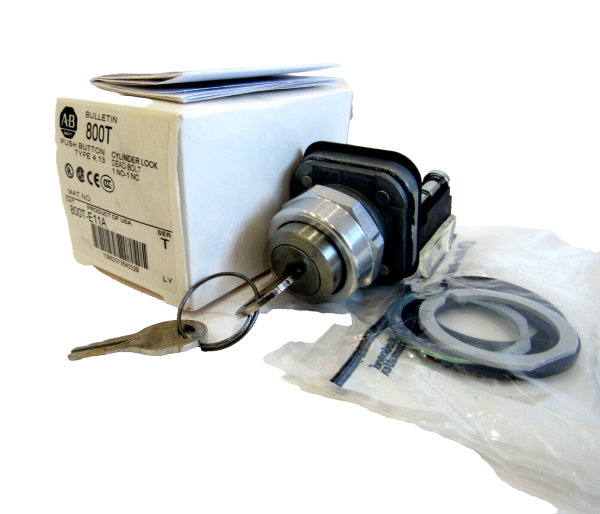 ALLEN BRADLEY 800T-E11A PUSH BUTTON CYLINDER LOCK SER. T 800TE11A NEW ...