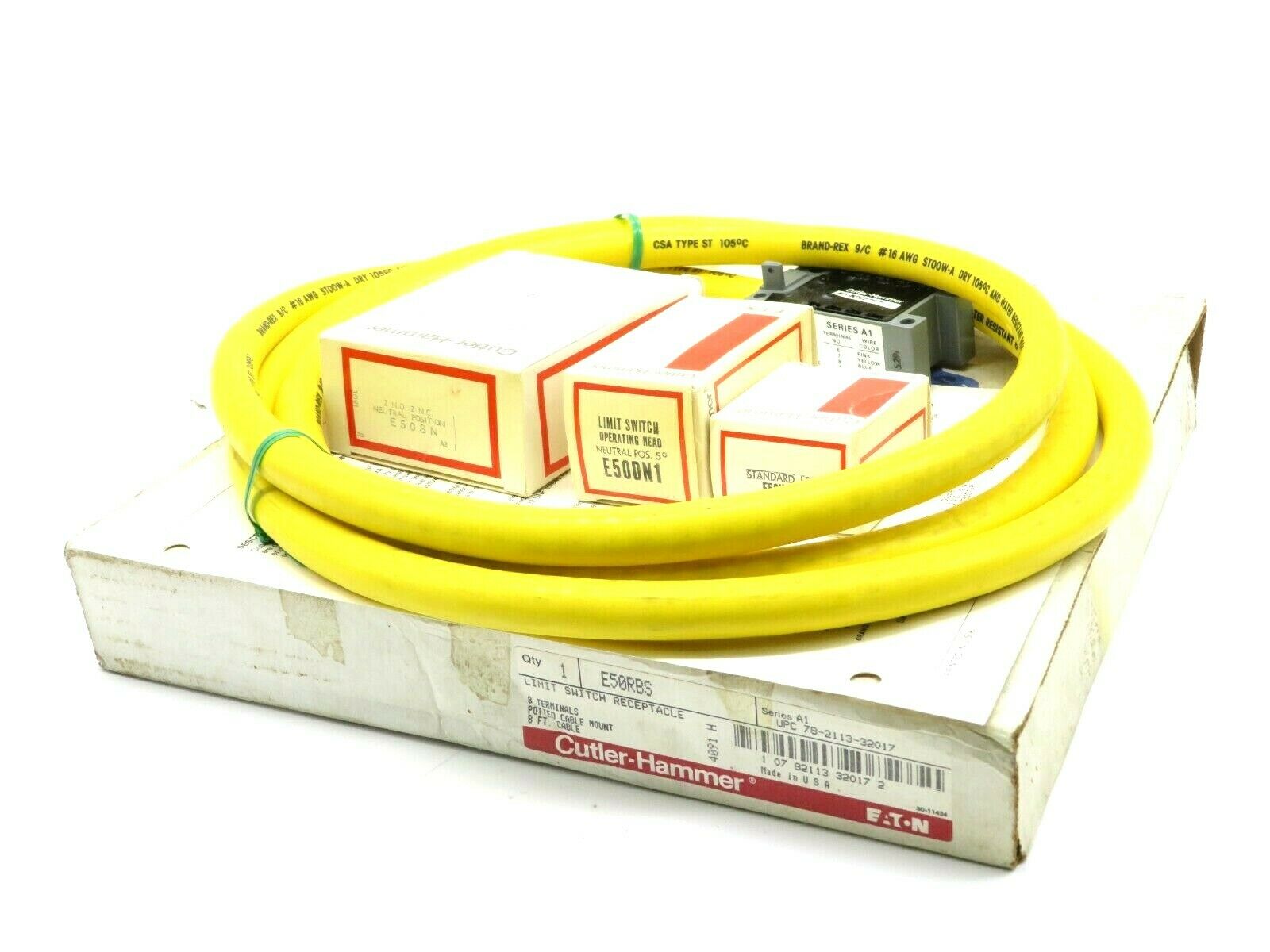 NEW CUTLER HAMMER E50RBS LIMIT SWITCH RECEPTACLE E50SN E50DN1 E50KL531 ...