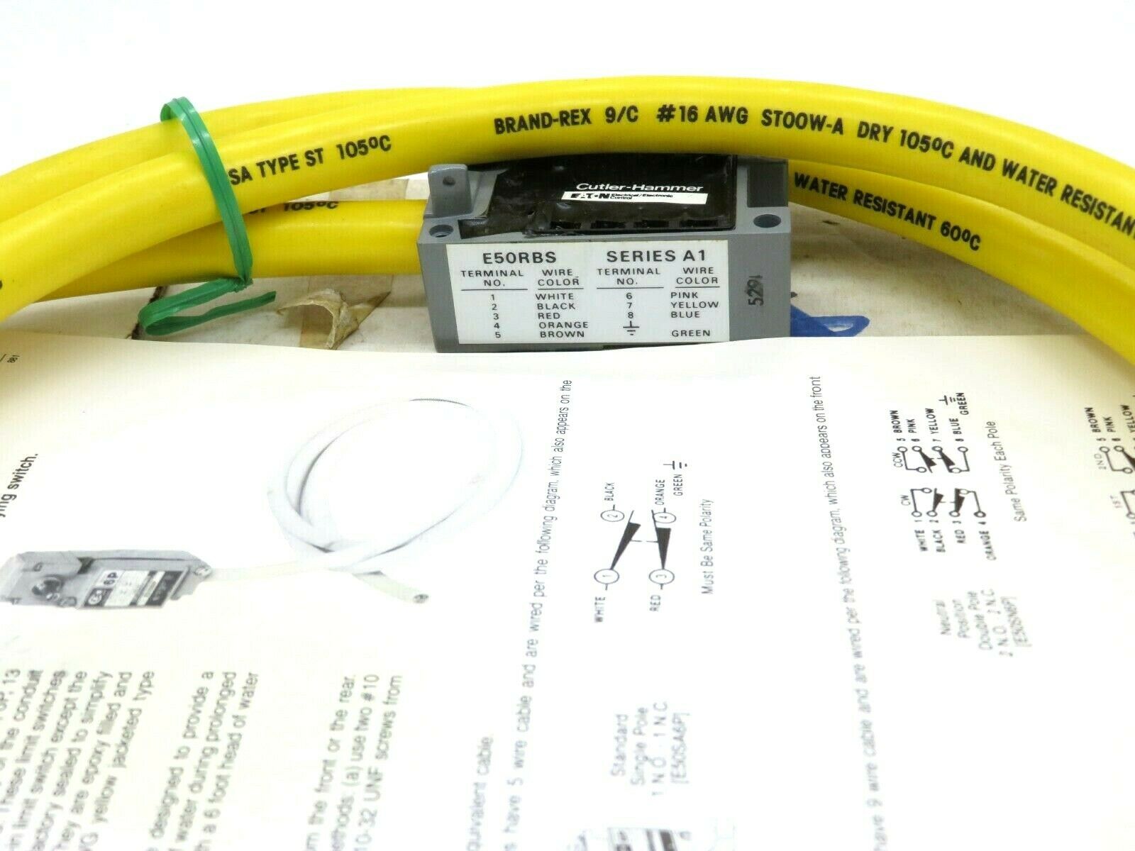 NEW CUTLER HAMMER E50RBS LIMIT SWITCH RECEPTACLE E50SN E50DN1 E50KL531 ...