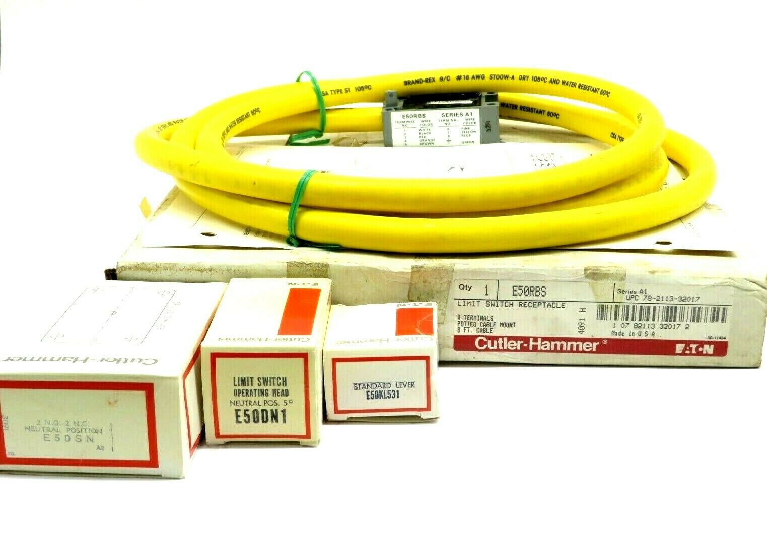 NEW CUTLER HAMMER E50RBS LIMIT SWITCH RECEPTACLE E50SN E50DN1 E50KL531 ...