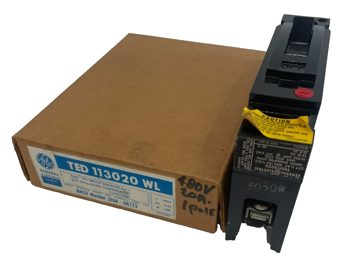 NEW GENERAL ELECTRIC TED113020 WL CIRCUIT BREAKER - SB Industrial ...