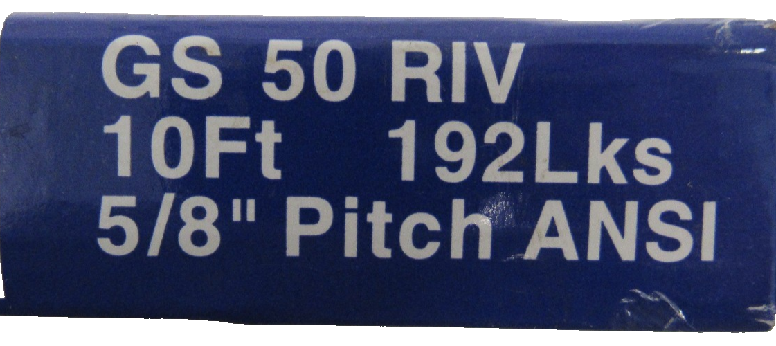 NEW GOLDSPEC GS-50-RIV ROLLER CHAIN 10FT GS50RIV - SB Industrial Supply ...