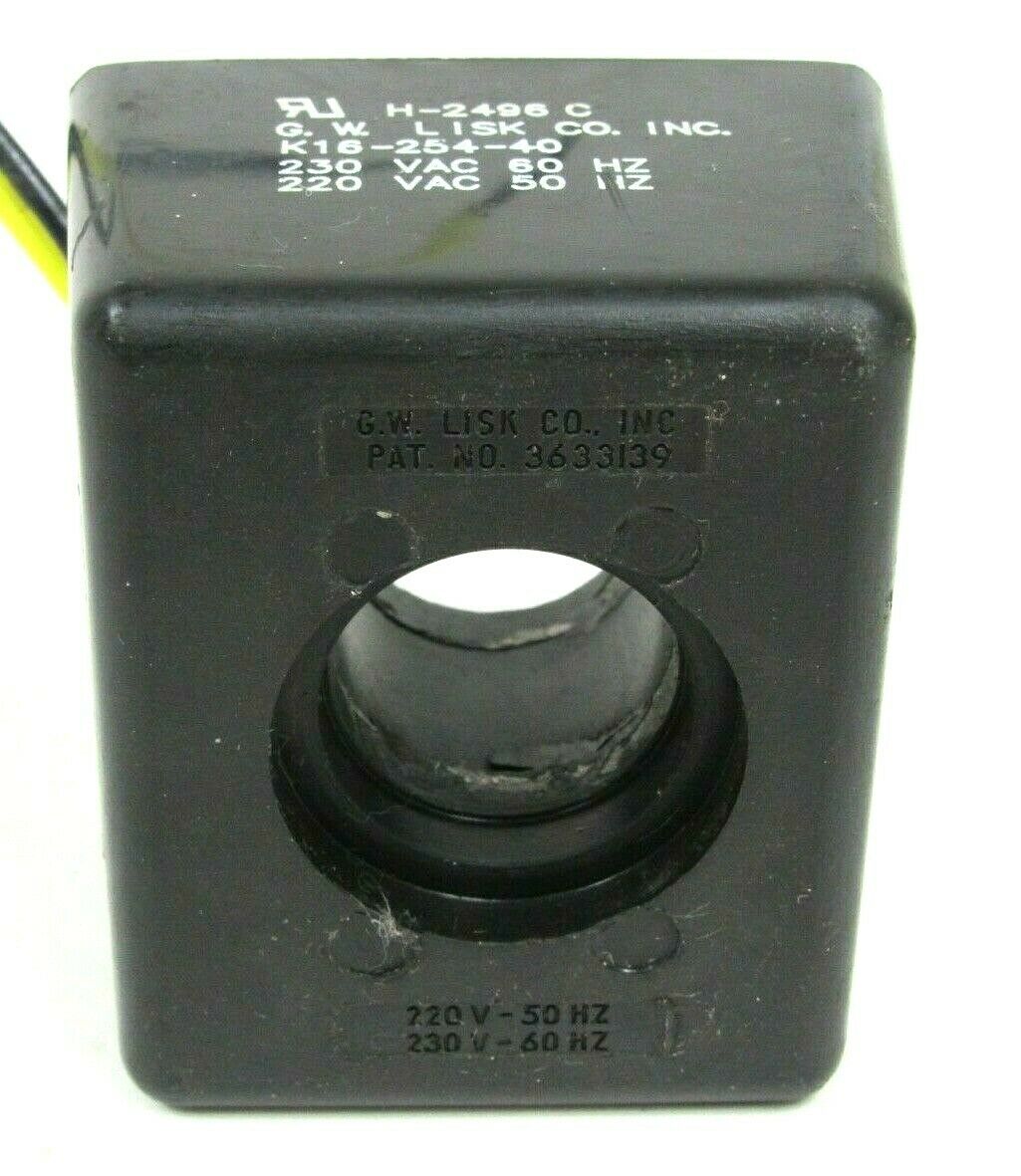 NEW G.W LISK H-2496 K16-254-40 SOLENOID COIL K1625440 - SB Industrial ...