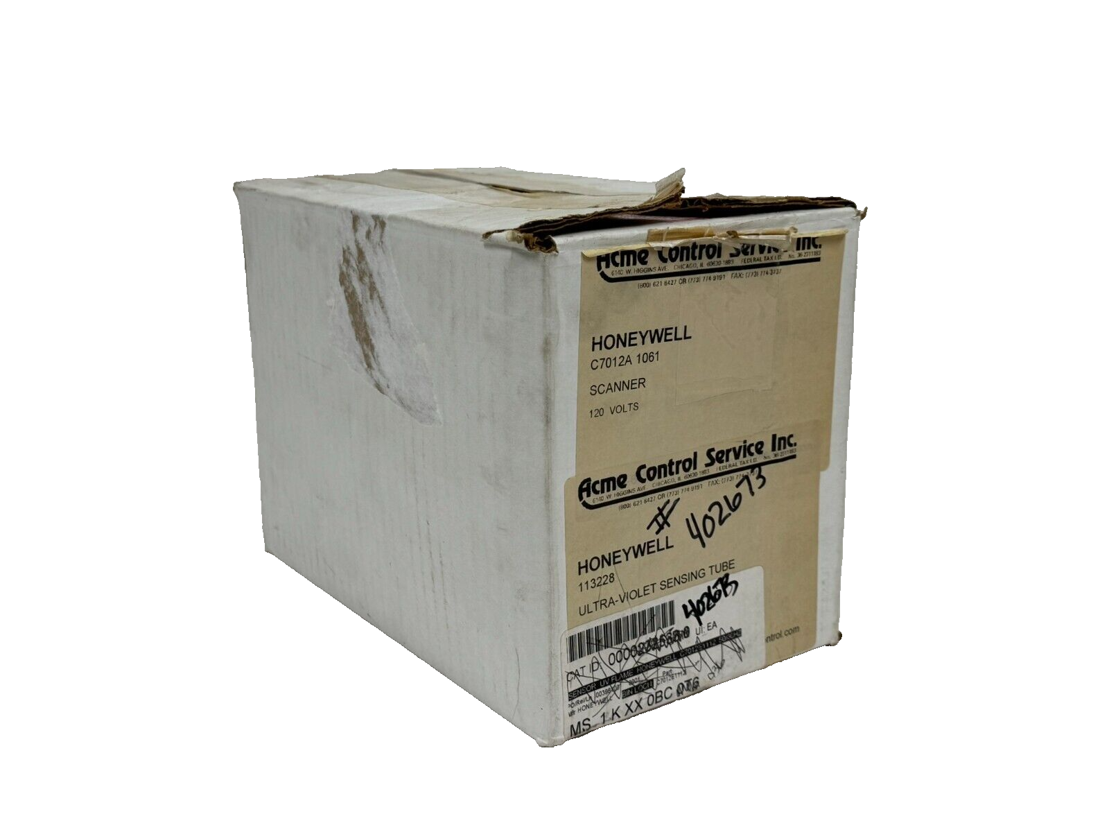 NEW HONEYWELL C7012A-1061 FLAME DETECTOR ULTRAVIOLET 120V C7012A1061 ...