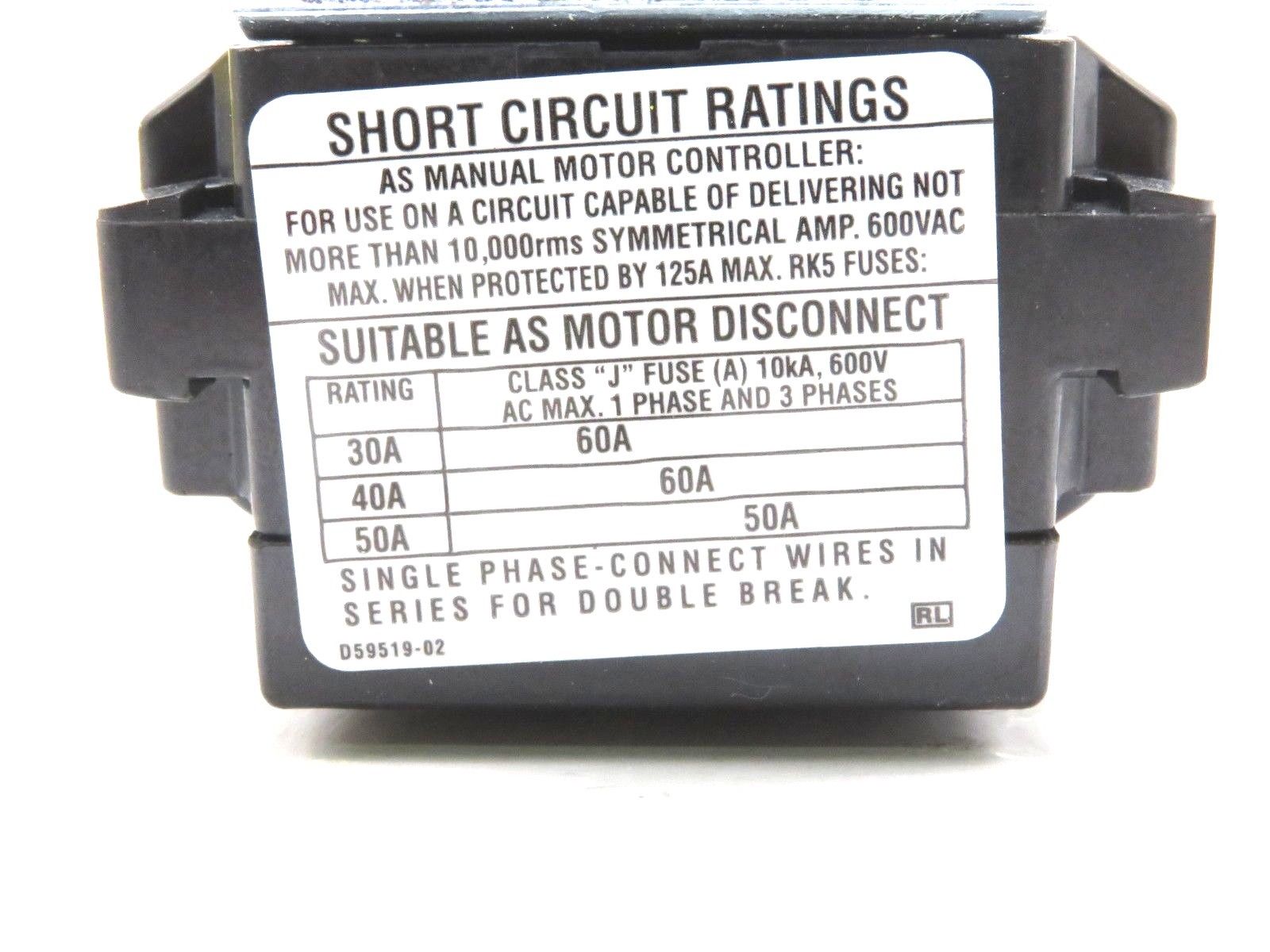 NEW HUBBELL HBL7810D DISCONNECT SWITCH - SB Industrial Supply, Inc.
