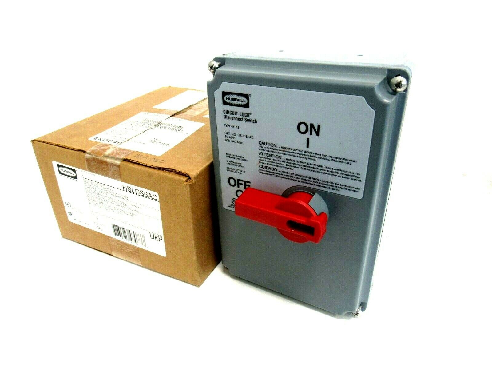 NEW HUBBELL HBLDS6AC CIRCUIT LOCK DISCONNECT SWITCH - SB Industrial ...