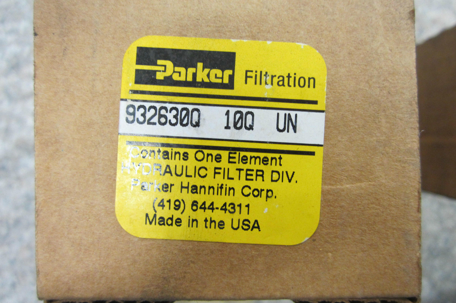 NEW PARKER 932630Q-10Q-UN FILTER - SB Industrial Supply, Inc.