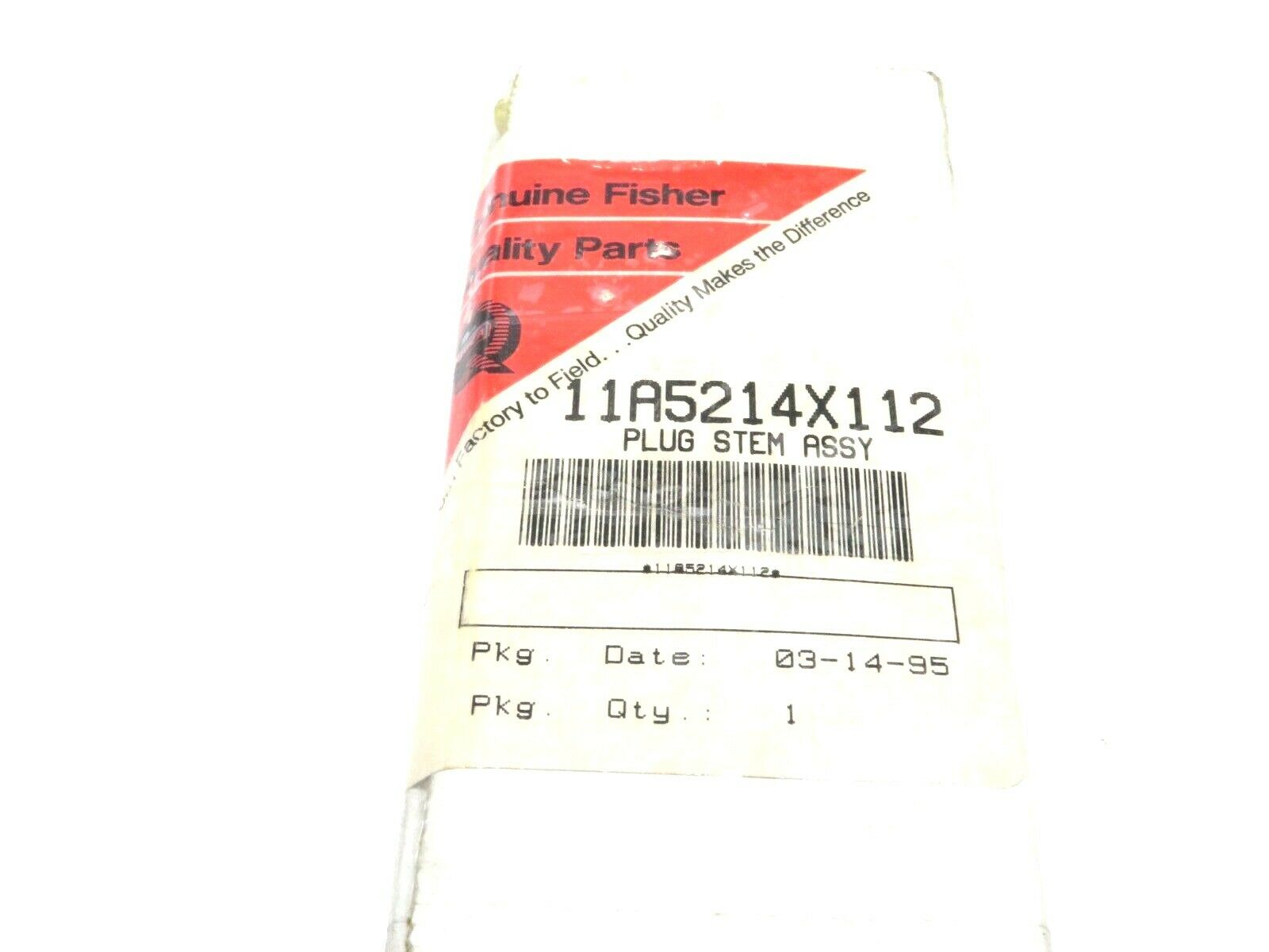 NEW SEALED GENUINE FISHER 11A5214X112 PLUG STEM ASSY - SB Industrial ...