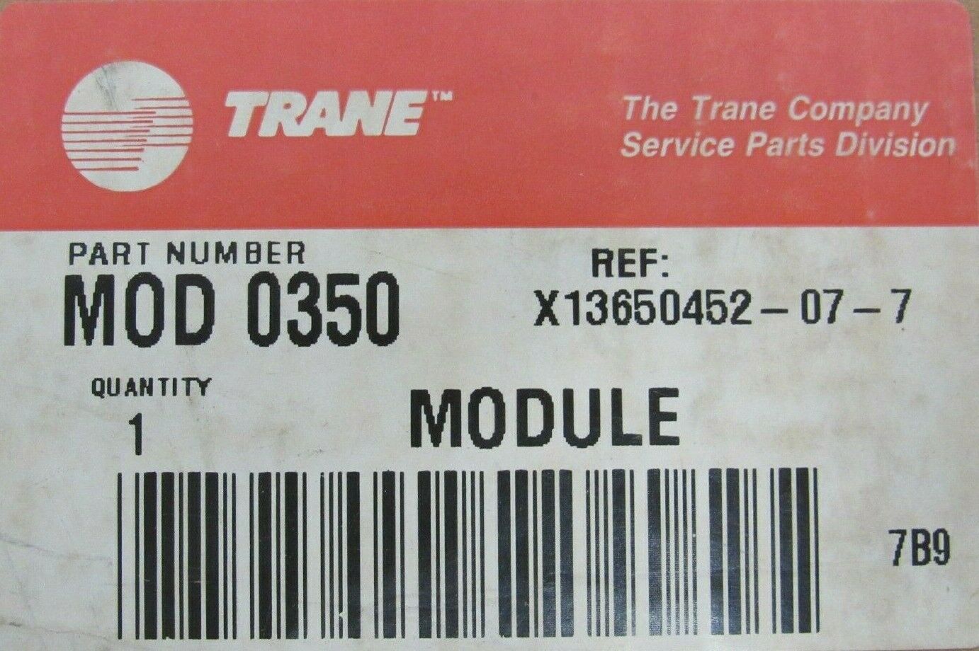 NEW TRANE X13650452-07 OPTIONS CTV MODULE X13650452077 MOD 0350 - SB ...