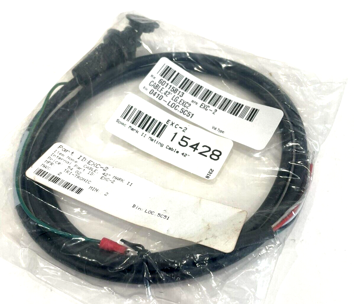 NEW TRI-TRONICS EXC-2 FIBER OPTIC CABLE EXC2 - SB Industrial Supply, Inc.