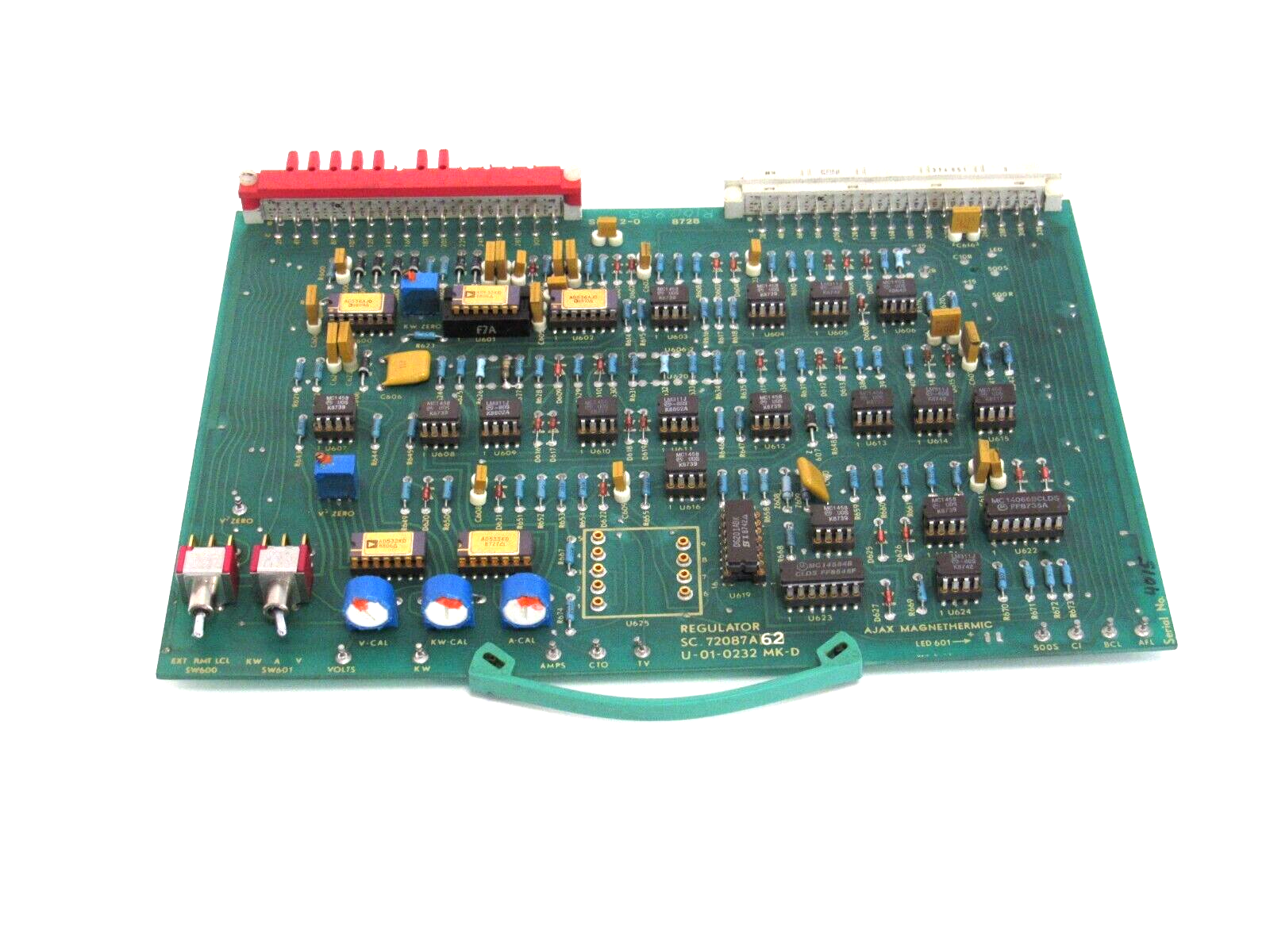 REFURBISHED AJAX MAGNETHERMIC SC-72087A62 REGULATOR CARD SC72087A62 ...