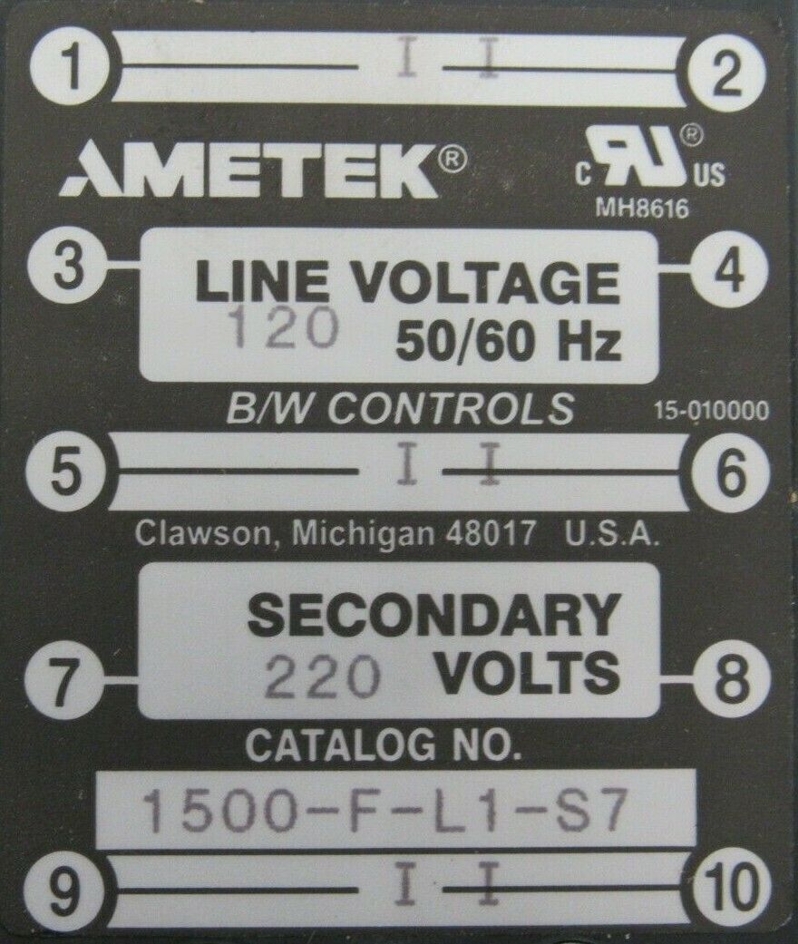 NEW AMETEK 1500-F-L1-S7-OC-X LIQUID LEVEL CONTROL 1500FL1S7OCX - SB ...