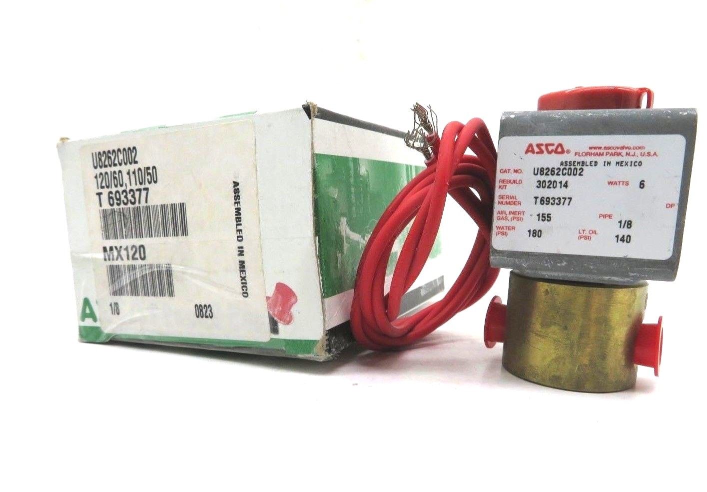 NEW ASCO U8262C002 SOLENOID VALVE - SB Industrial Supply, Inc.