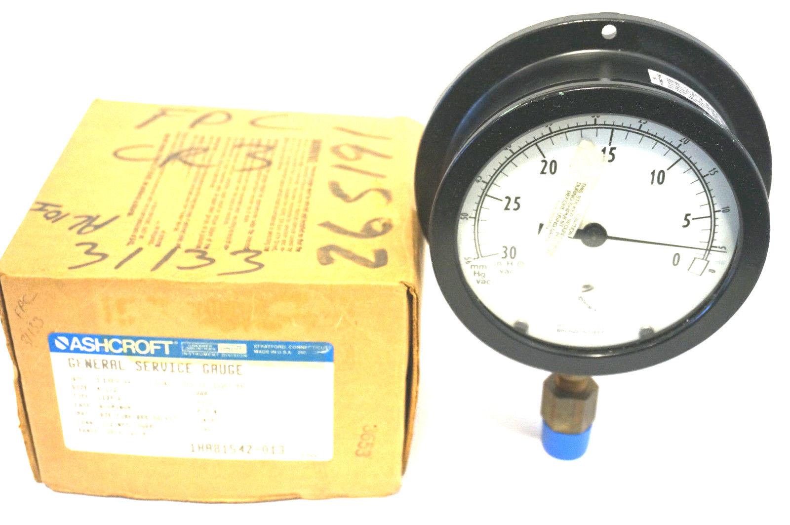 NEW ASHCROFT 45-1189A-04L-30 GENERAL SERVICE GAUGE 451189A04L30 - SB ...