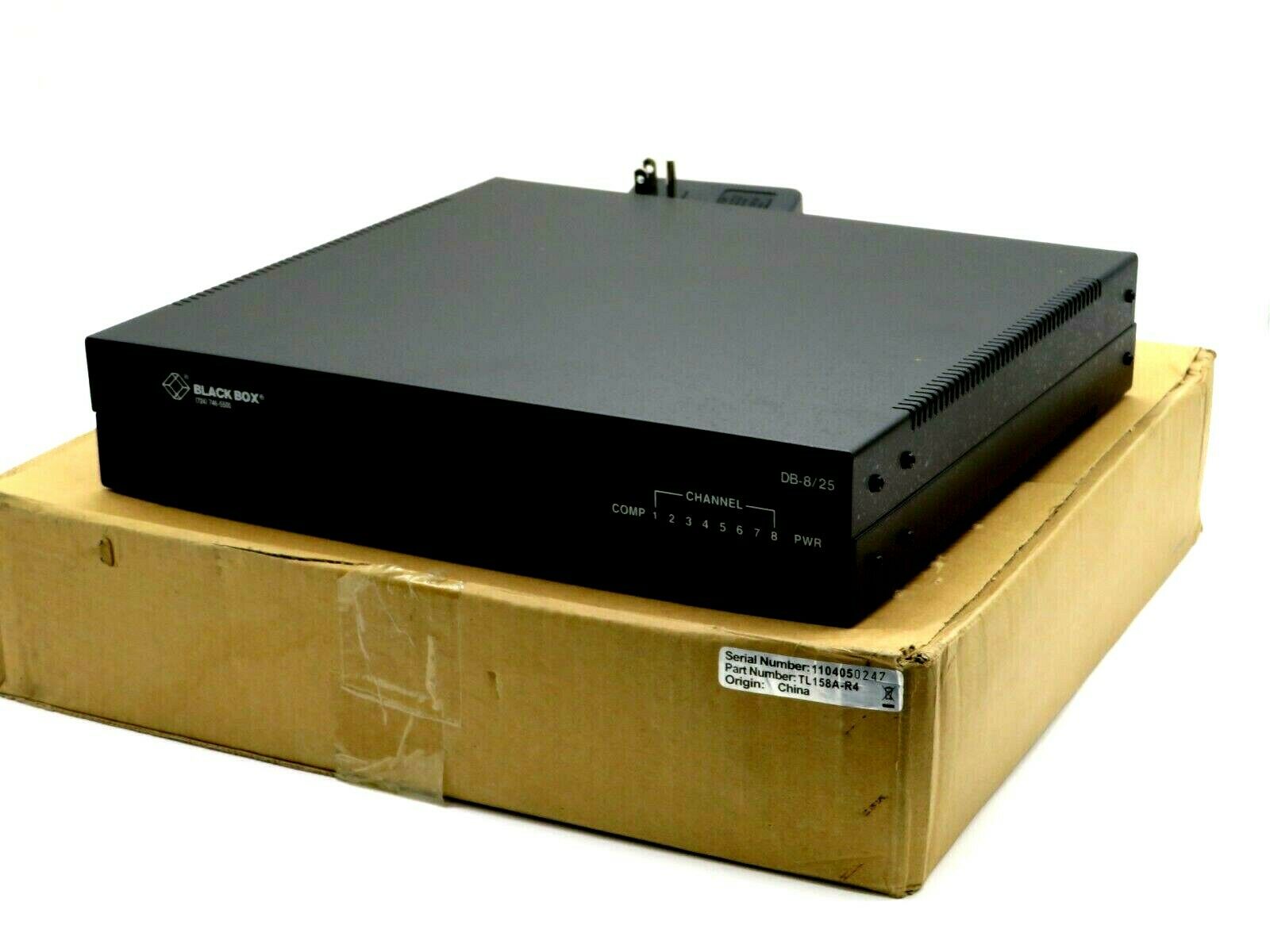 NEW BLACK BOX CORP TL158A-R4 DATA BROADCAST UNIT DB25 MODEL TL158AR4 ...