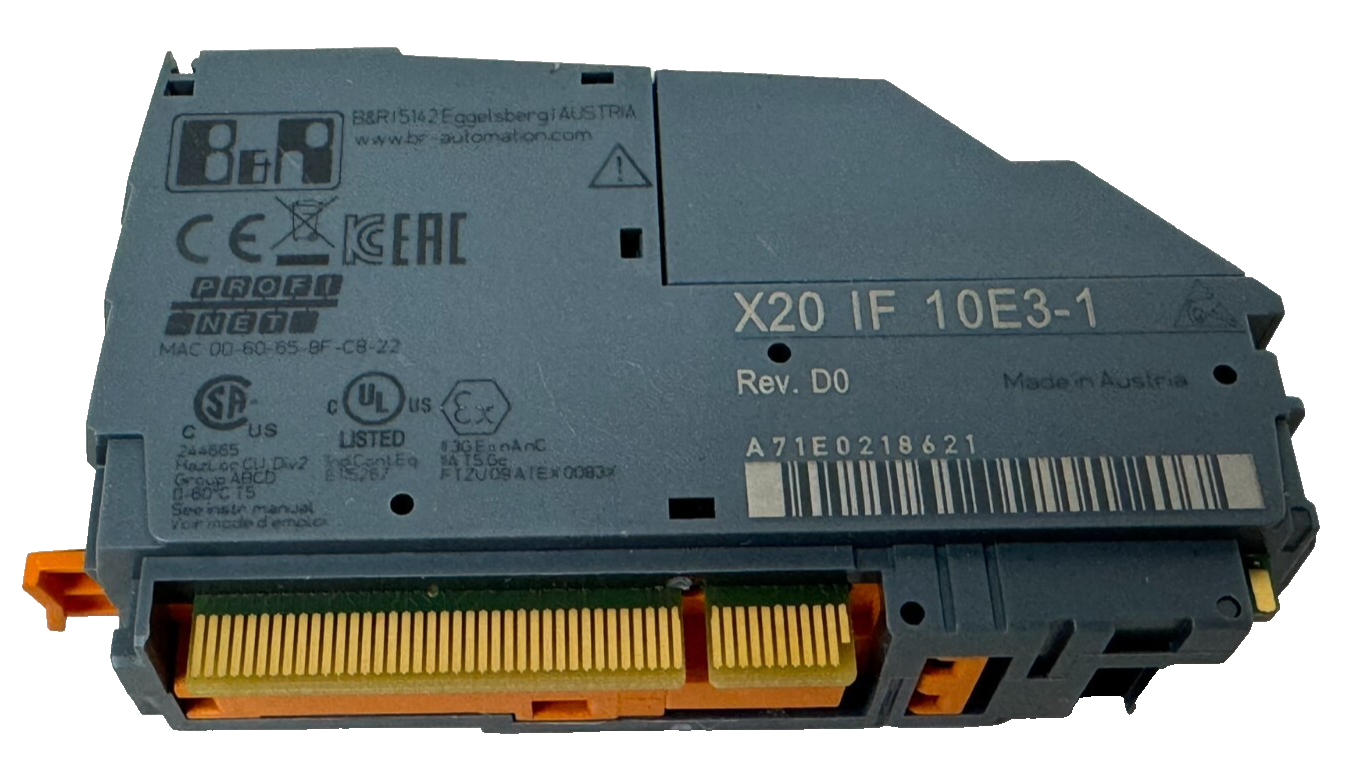NEW B&R X20-IF-10E3-1 PROFINET INTERFACE MODULE X20IF10E3-1 REV. D0 ...
