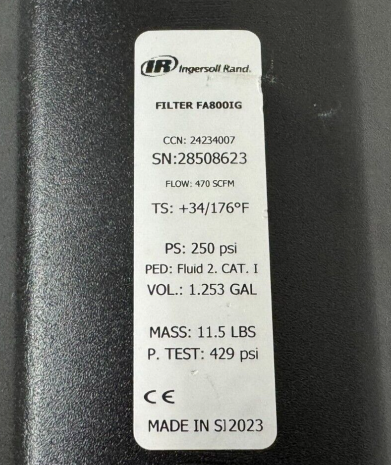 NEW INGERSOLL RAND FA800IG INLINE AIR FILTER 24234007 470SCFM - SB ...