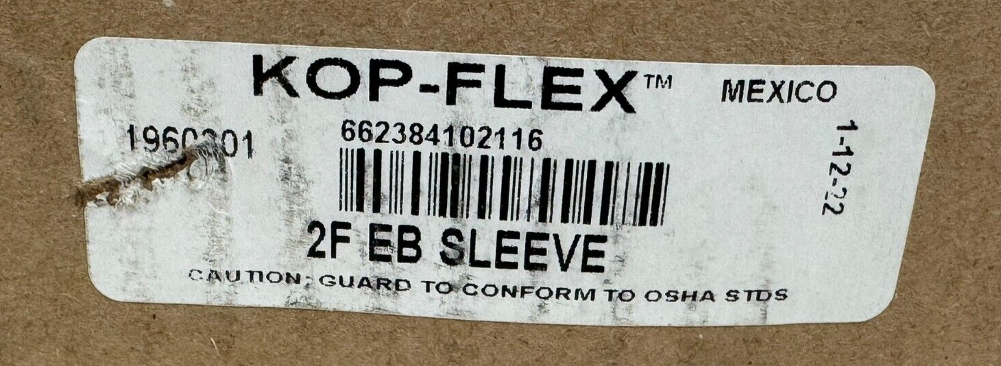 NEW KOP-FLEX 2F EB SLEEVE COUPLING SLEEVE 3" BORE - SB Industrial ...