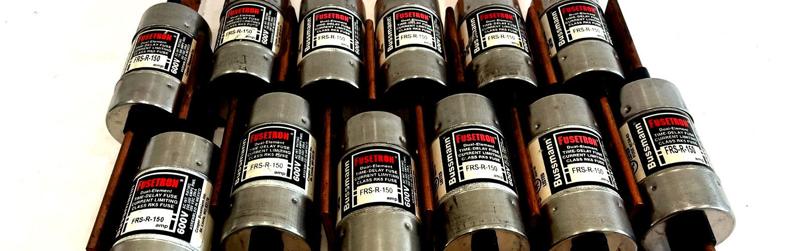 NEW LOT OF 12 BUSSMANN FRS-R-150 FUSES 600V FRSR150 - SB Industrial ...