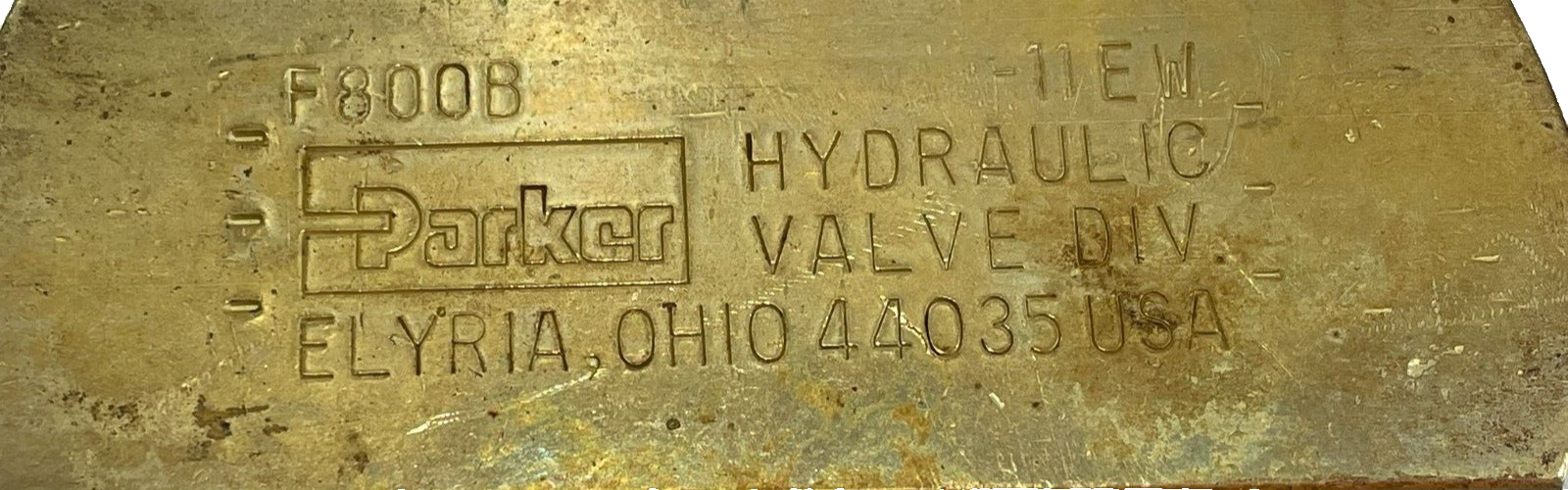 NEW PARKER F800-B11 FLOW CONTROL VALVE 1/2" NPT BRASS F800B11 - SB ...