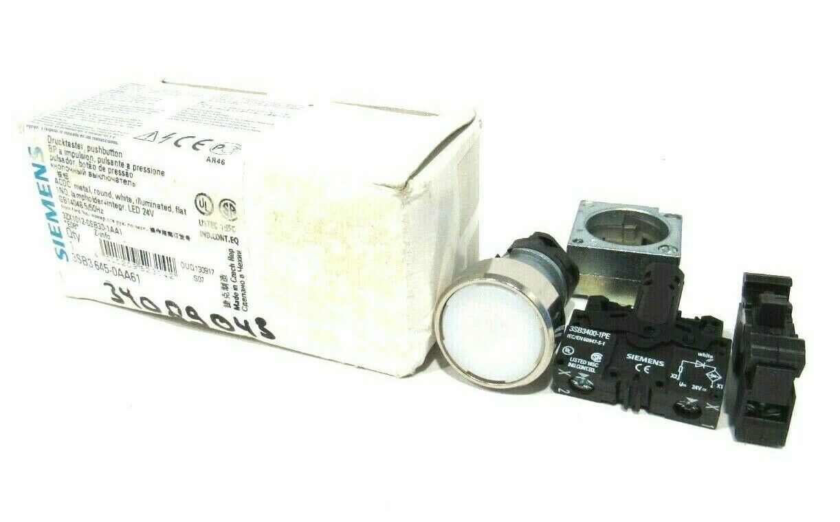 NEW SIEMENS 3SB3645-0AA61 PUSHBUTTON 3SB36450AA61 - SB Industrial ...