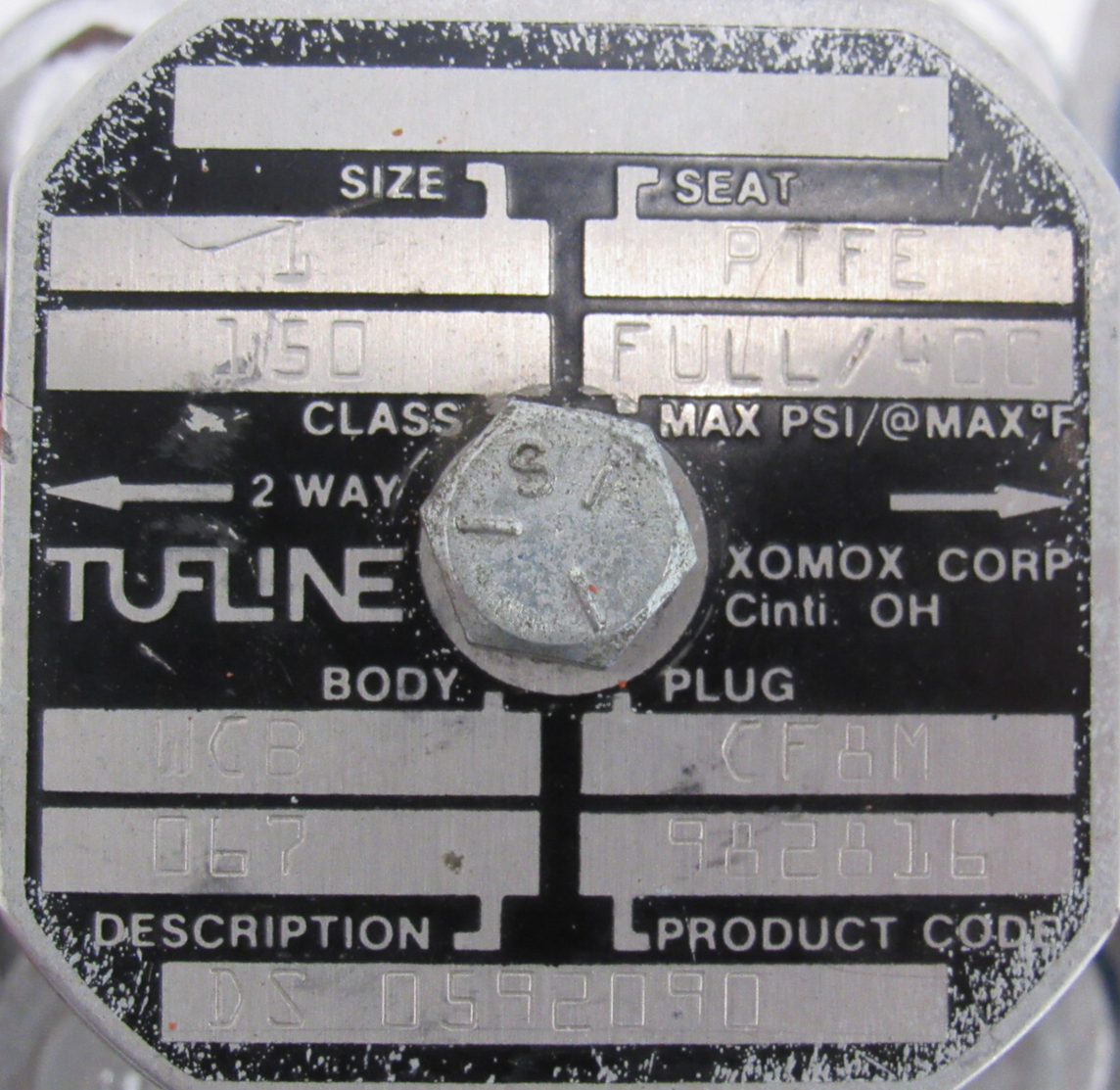 NEW TUFLINE 1" VALVE DS0592090 - SB Industrial Supply, Inc.