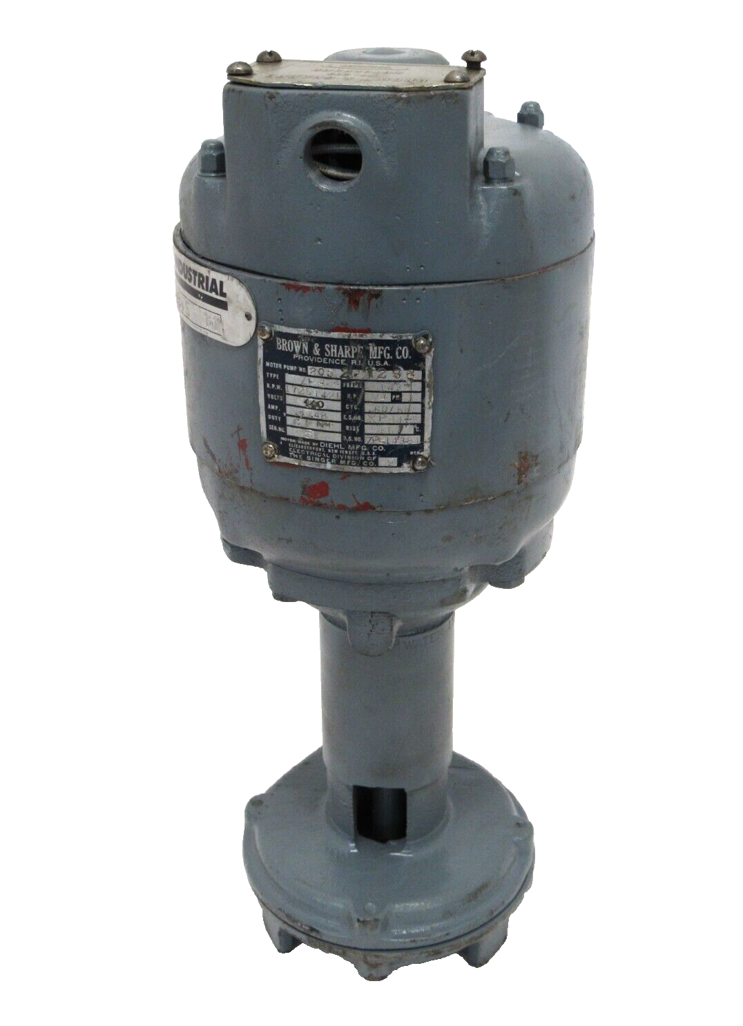 REFURBISHED BROWN & SHARPE 2052-1286 PUMP 1/4HP 440V TYPE ZPE 20521286 ...