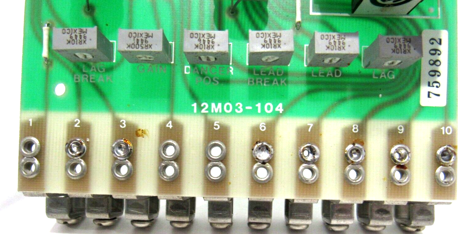 USED CONTREX 12M03-104 DANCER POSITION REGULATOR 12M03104 - SB ...