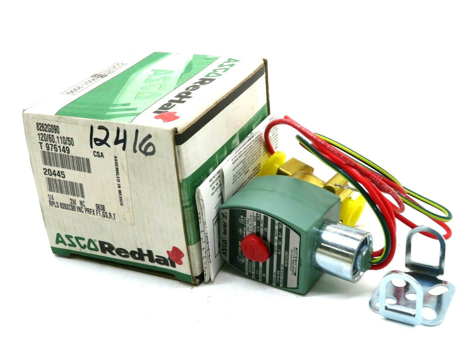 NEW ASCO 8262G090 SOLENOID VALVE 120/60 110/50 - SB Industrial Supply, Inc.