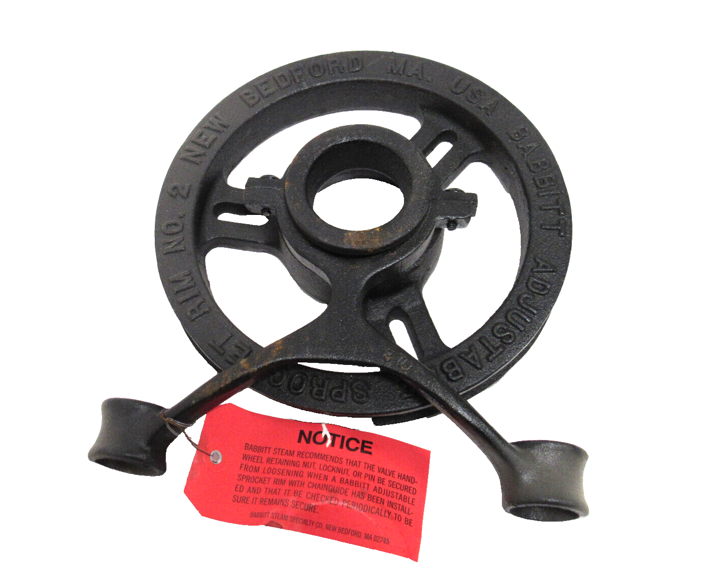 NEW BABBITT SIZE 2 ADJUSTABLE SPROCKET RIM 7-3/4" TO 9" DIAM. - SB ...