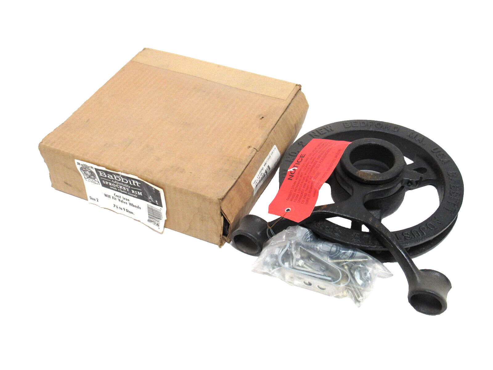 NEW BABBITT SIZE 2 ADJUSTABLE SPROCKET RIM 7-3/4" TO 9" DIAM. - SB ...