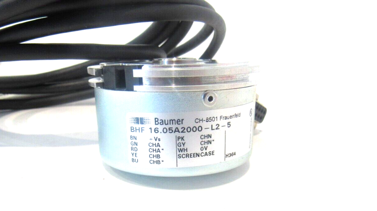 NEW BAUMER BHF 16.05A2000-L2-5 ENCODER BHF1605A2000L25 - SB Industrial ...