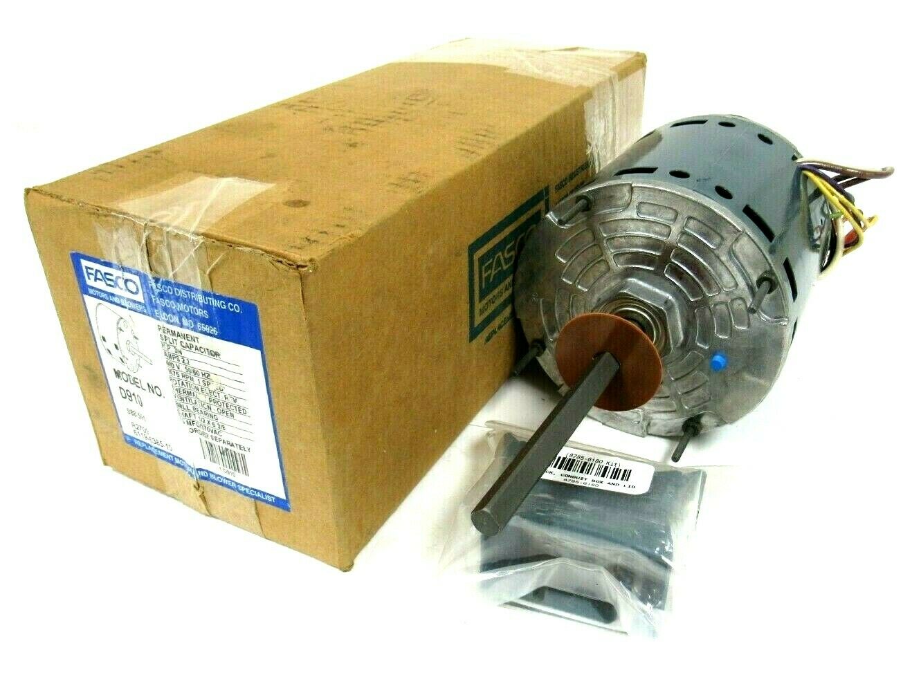 NEW FASCO D910 FAN CONDENSER MOTOR 3/4HP 460V - SB Industrial Supply, Inc.