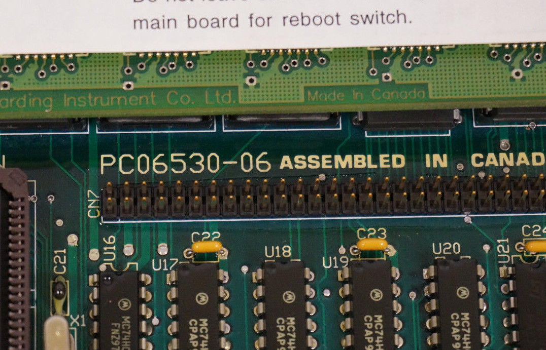 NEW HARDING INSTRUMENTS PC06350-06 CONTROL BOARD PC06546-02 , VR: 2. ...