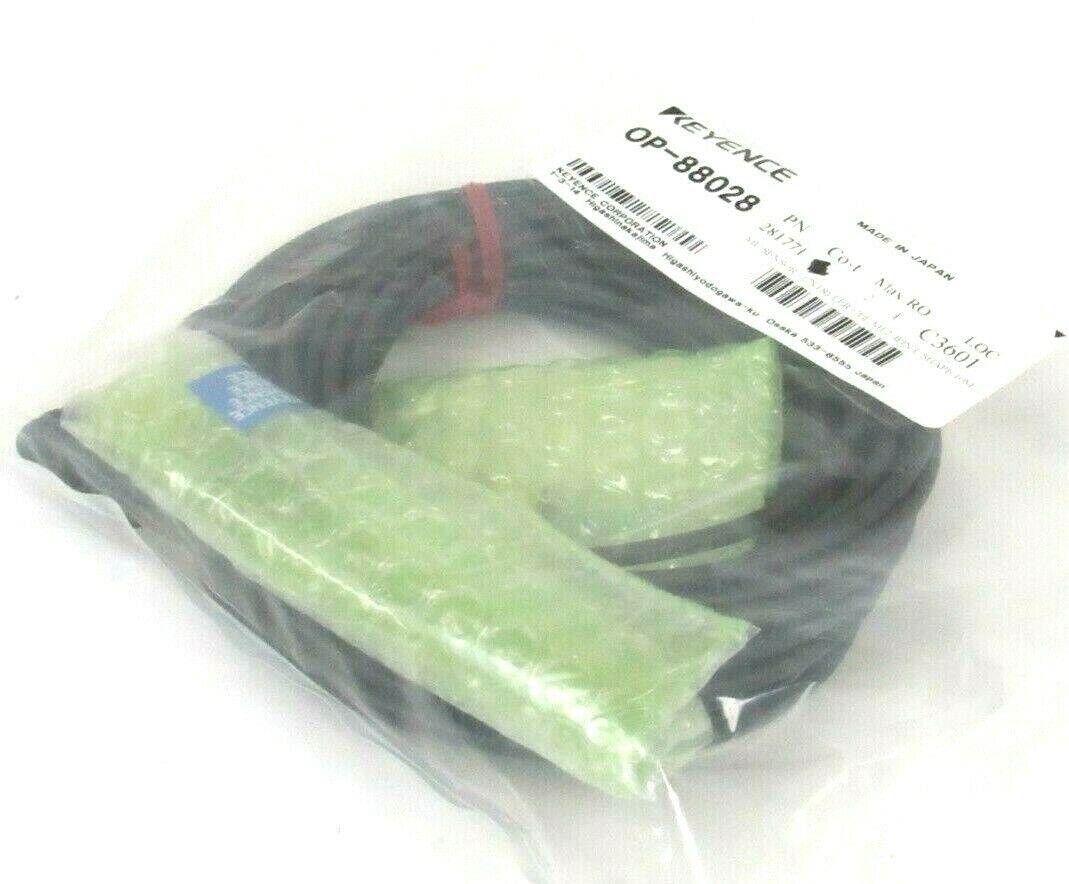 NEW KEYENCE OP-88028 M12 4-PIN L-SHAPE 10M CABLE OP88028 - SB ...