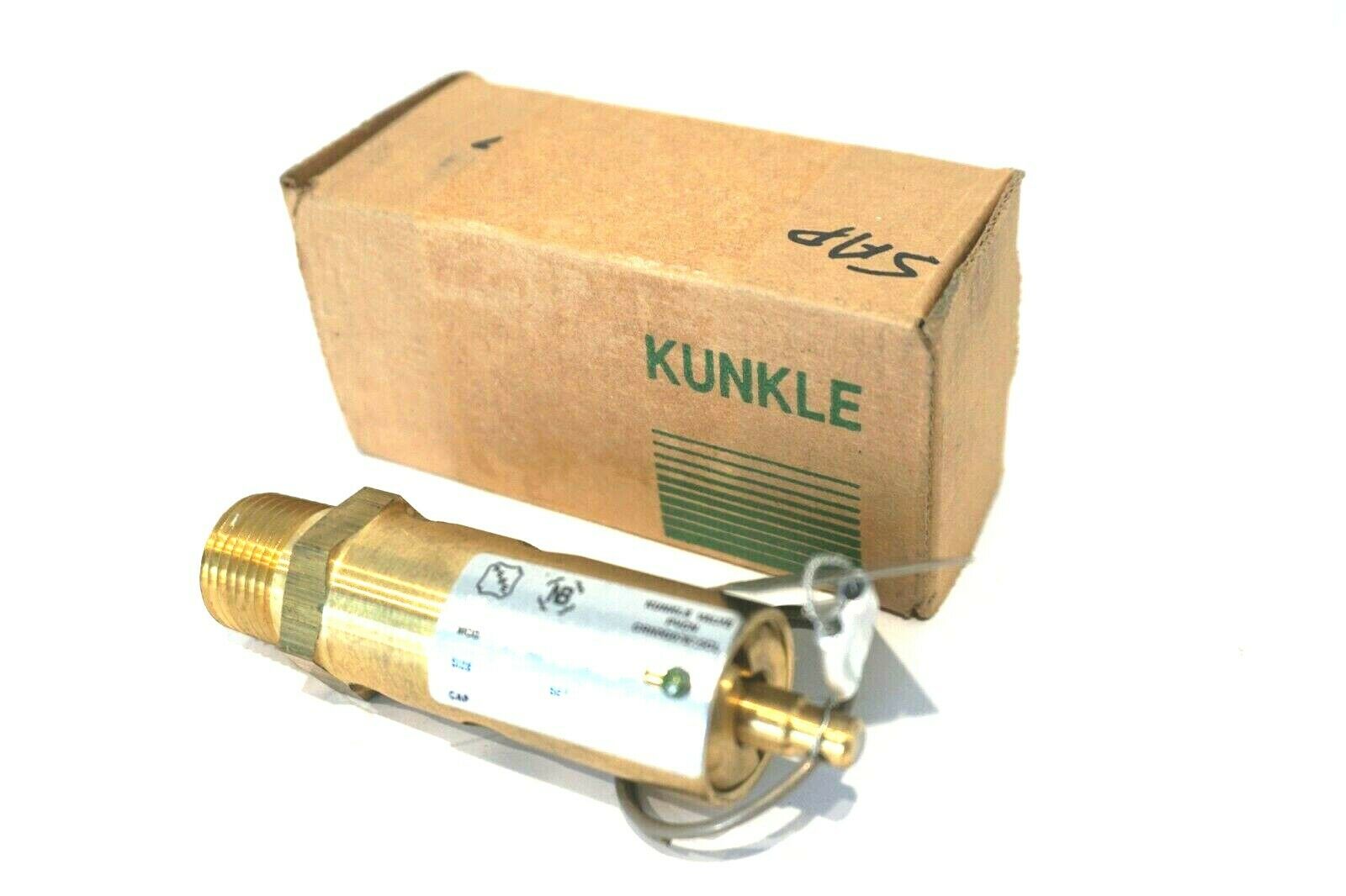 NEW KUNKLE 0548-C01-KM RELIEF VALVE 1/2" 125 PSIG 0548C01KM - SB ...