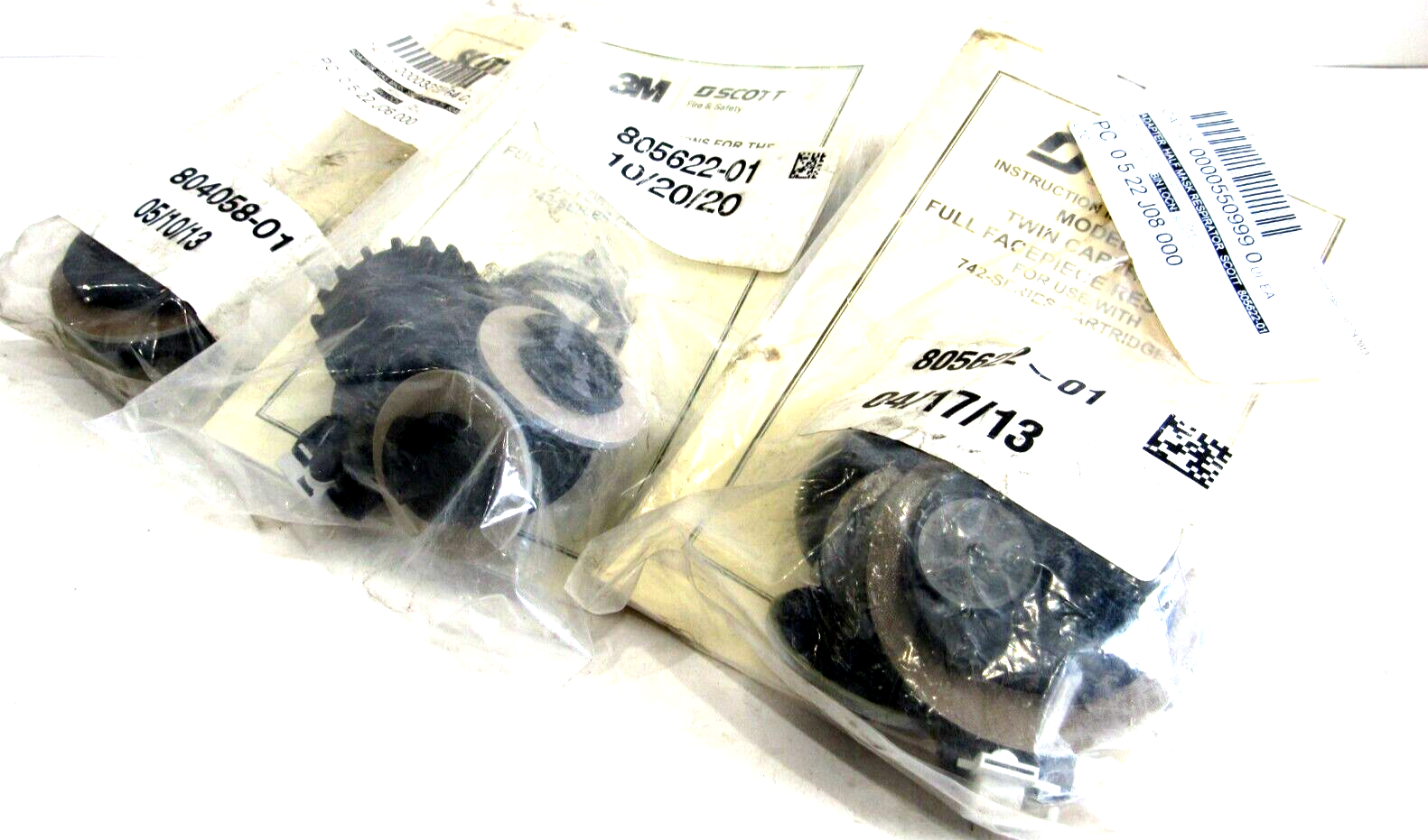 NEW LOT OF 6 SCOTT 805622-01 ADAPTER HALF MASK RESPIRATOR 80562201 - SB ...