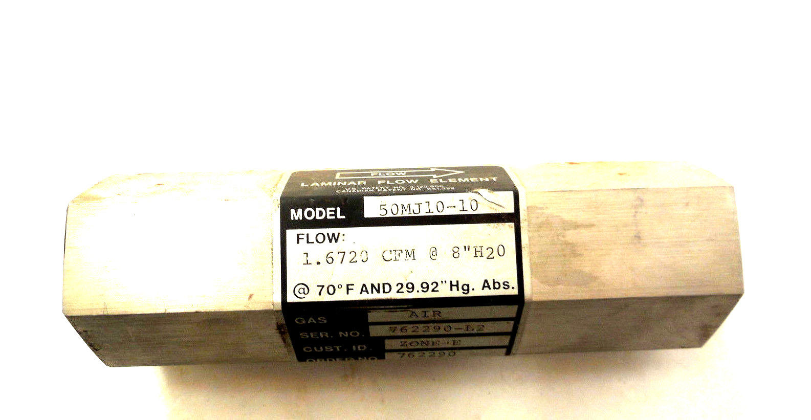 NEW MERIAM INSTRUMENT 50MJ10-10 LAMINAR FLOW ELEMENT 50MJ1010 - SB ...